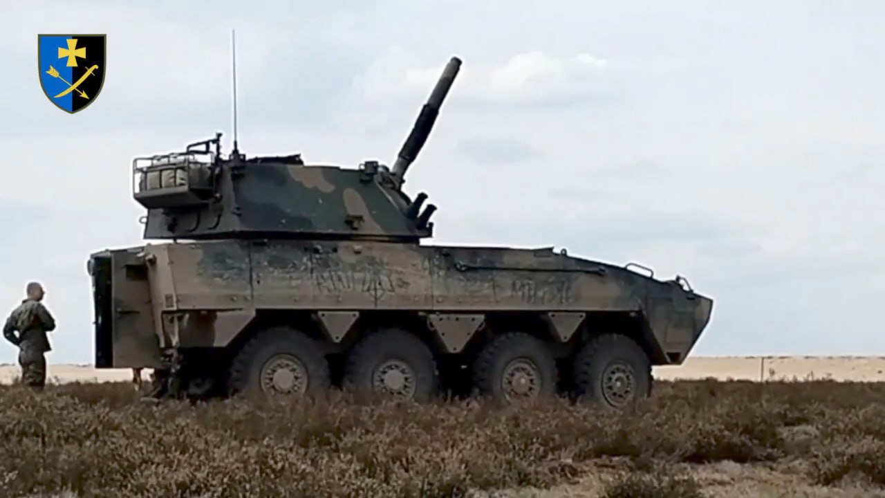 Еще одни кадры из репортажа с польским 120-мм самоходным минометом M120 ...