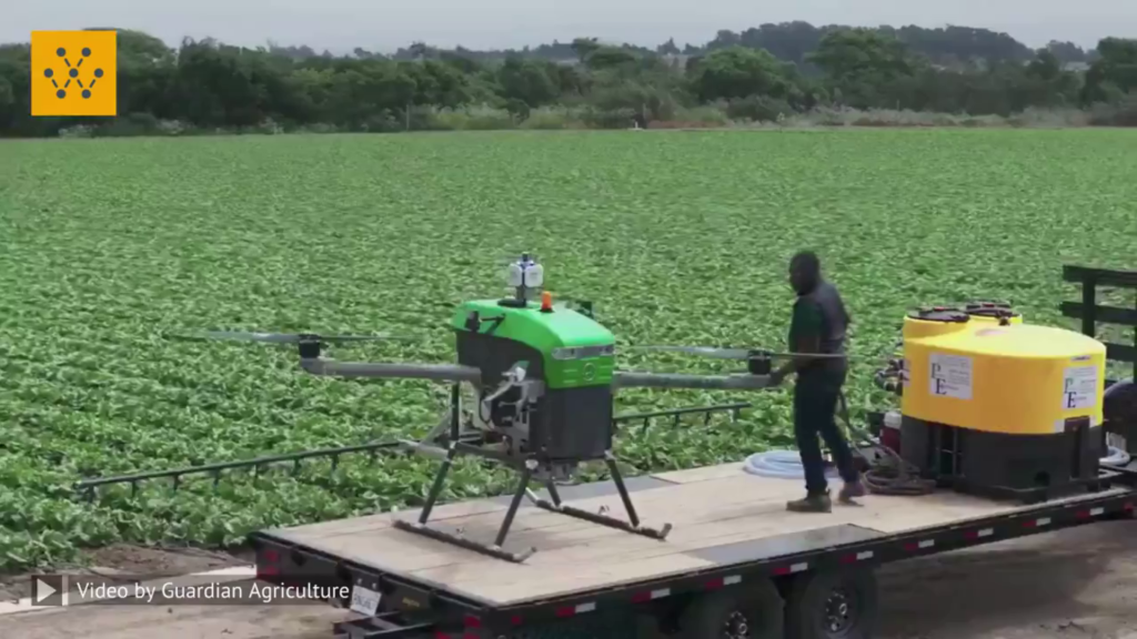 Сельскохозяйственный дрон GUARDIAN SC1 от компании Guardian Agriculture ...